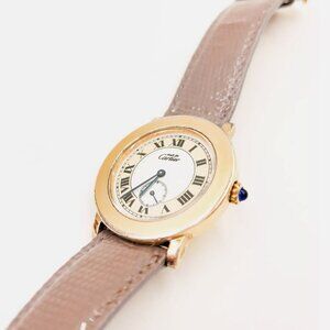 Cartier | Accessories | Cartier Ronde Gold 8kt Vermeil Watch With Box ...